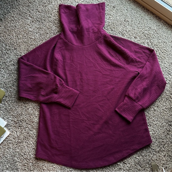 LOFT | Tops | Loft Waffle Cowl Neck Tunic Top | Poshmark